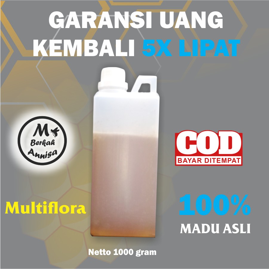 Jual Madu multiflora asli 1kg madu multi flora murni | Shopee Indonesia