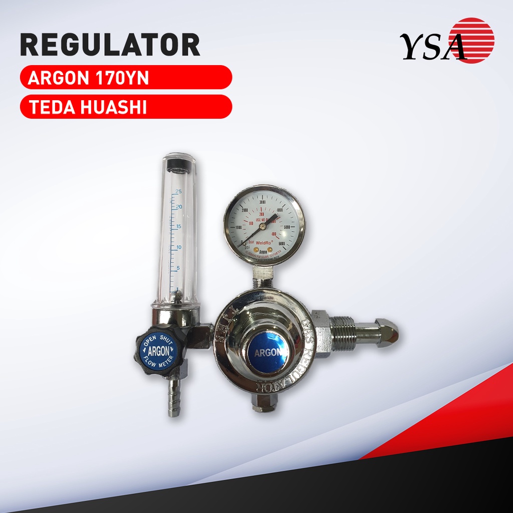 Jual REGULATOR ARGON 170YN REGULATOR GAS TABUNG LAS TEDA HUASHI GMAW | Shopee Indonesia