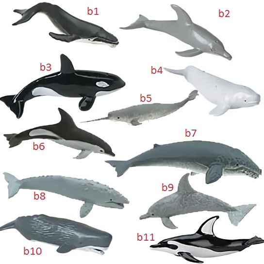 Jual Figure Mainan Miniatur Ikan Hiu Paus Dolphin Sperm Narwhale Blue ...