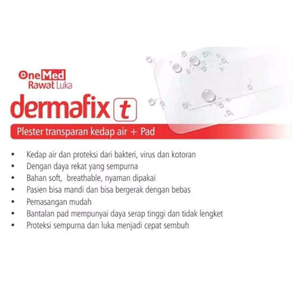 Jual DERMAFIX T Plester Luka Transparan Anti Air Plester Dermafix ...