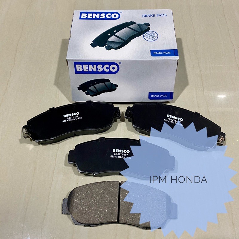 Jual 45022 T0A / SHJ Bensco Brake Pad Kampas Rem Depan Honda CRV GEN 3 RE RE1 RE3 2007 2008 2009 ...