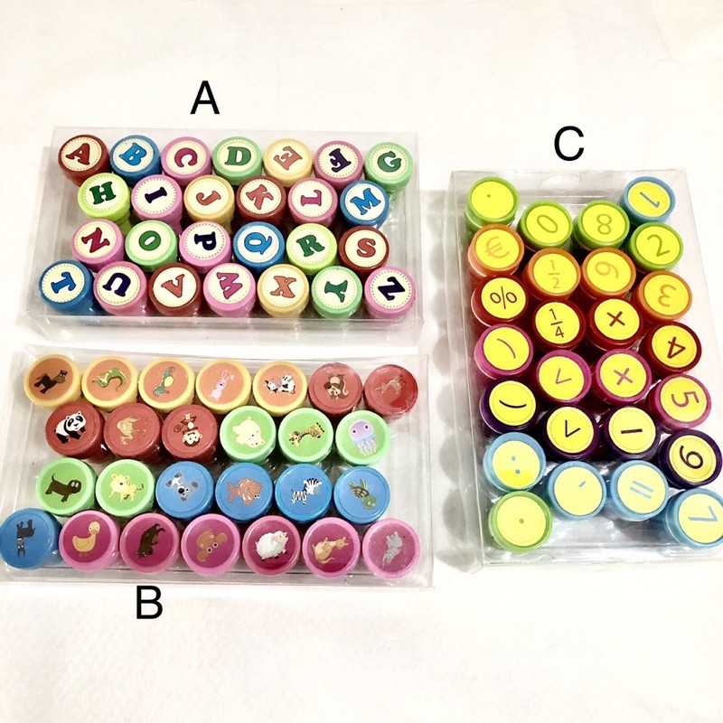 Jual stamp, stempel, cap anak untuk reward, hiasan, bermain anak, stamp ...