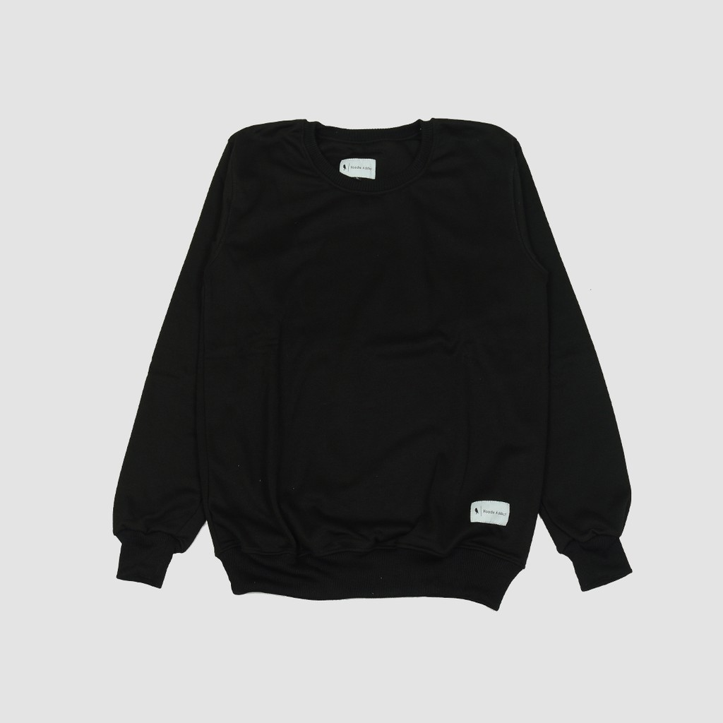 Jual Hoodie Addict - Sweatshirt Hitam Crewneck Pria Wanita Premium ...