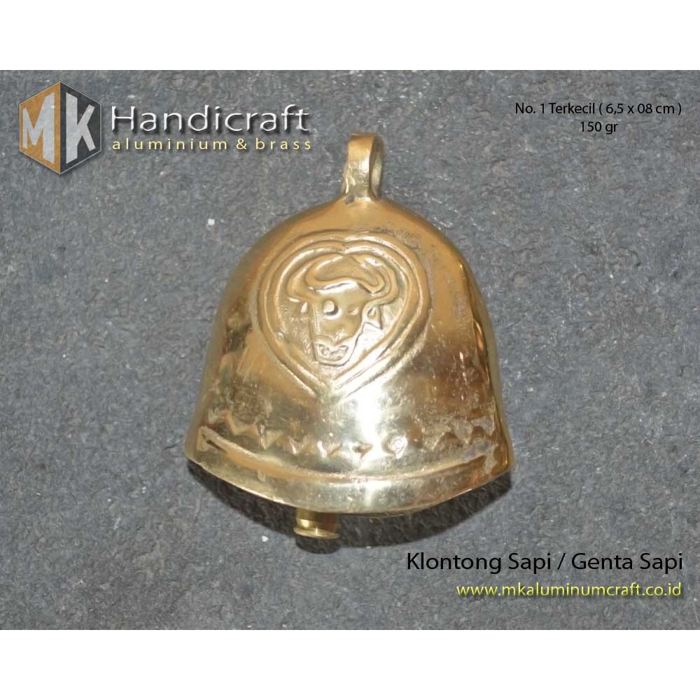Jual Klontong Sapi Kuningan Terkecil - bel pintu - Genta Sapi Terkecil ...