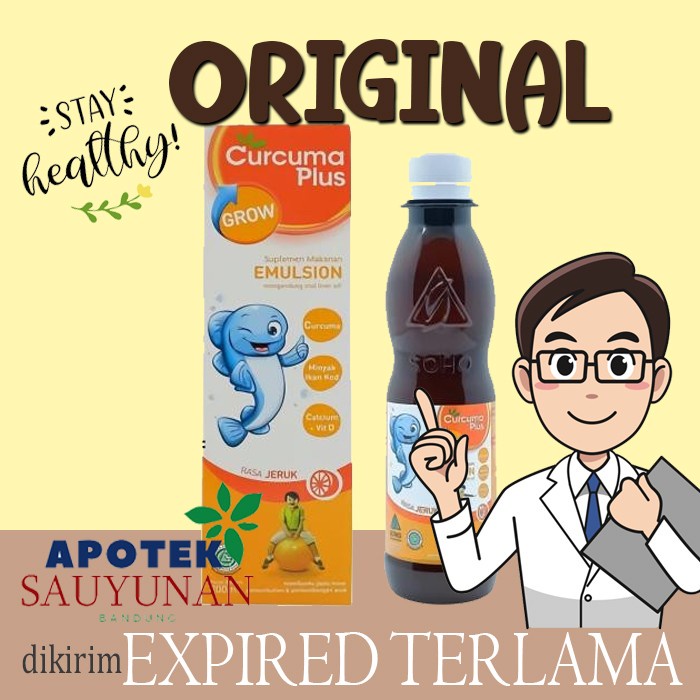 Jual Curcuma Plus Grow Emulsion Syrup 200ml | Shopee Indonesia