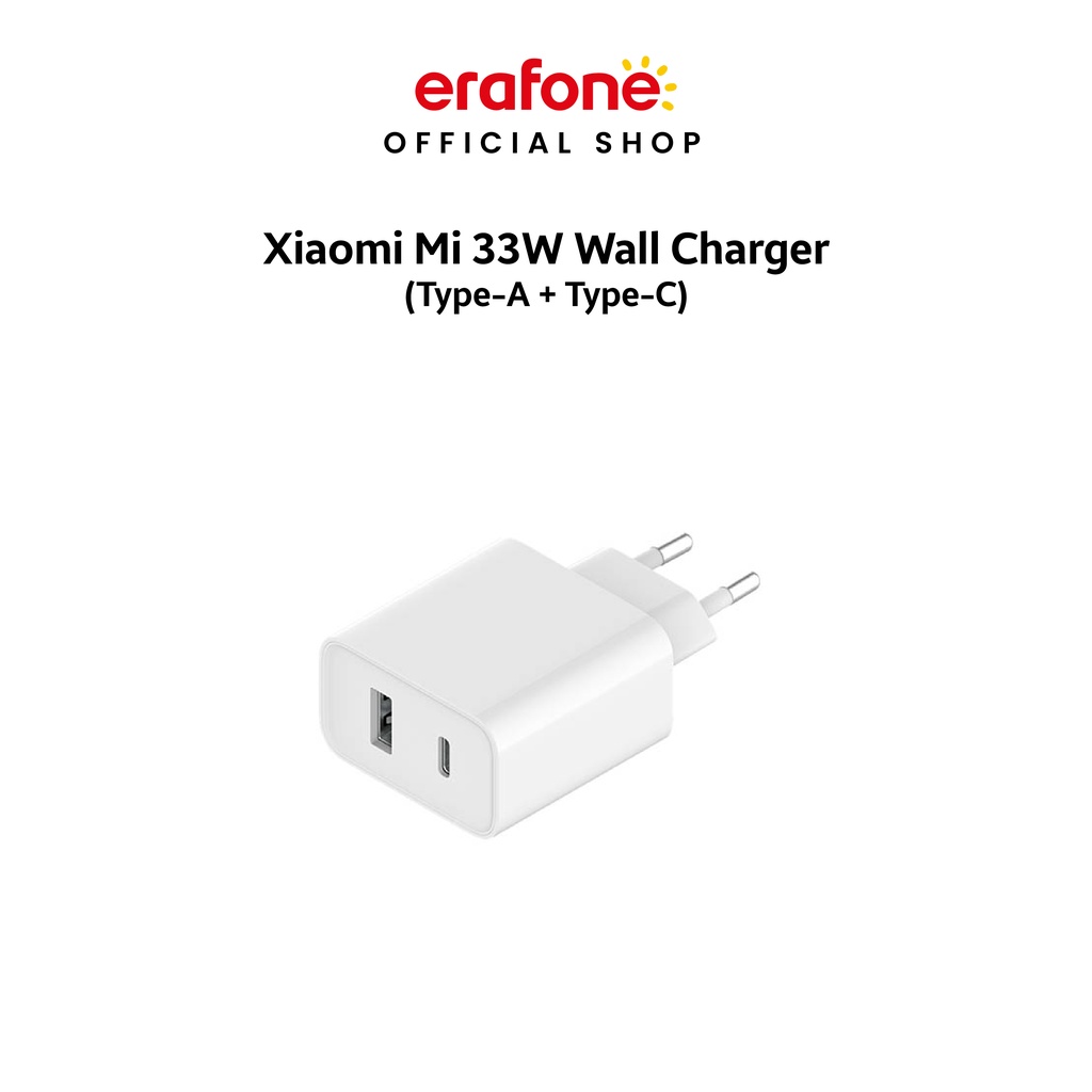 Jual Xiaomi Mi 33W Wall Charger (Type-A + Type-C) | Shopee Indonesia