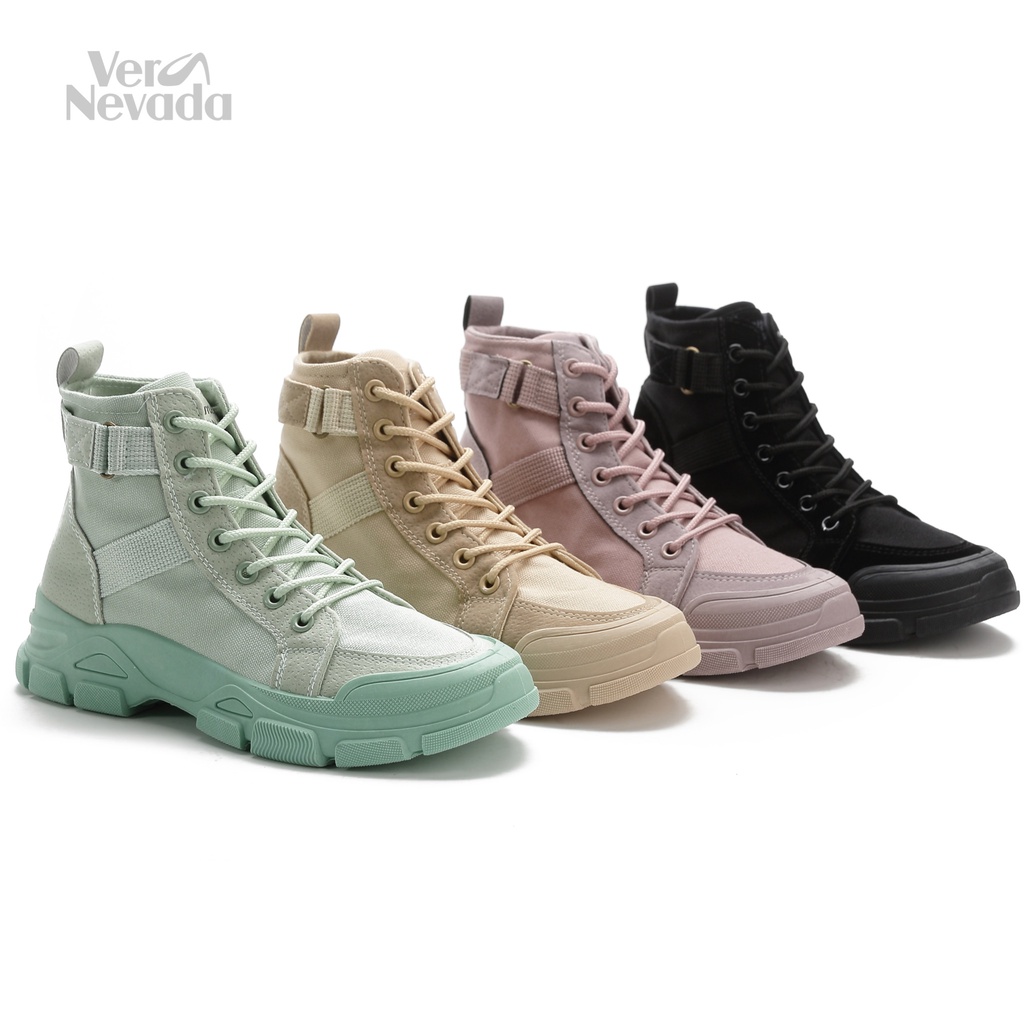 Jual Vera Nevada VN1142 Sepatu Sneakers Boots Wanita Sport Shoes ...