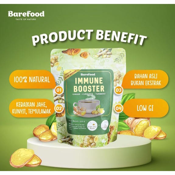 Jual Barefood Immune Booster 150gr - Jamu Sehat - Minuman Jahe ...