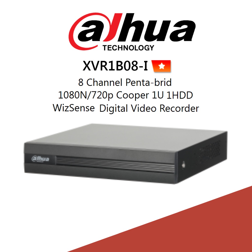 Jual DVR DAHUA 8CH 8 CHANNEL DH-XVR1B08 Full HD 2MP WizSense FREE HDMI dan Kabel LAN + Sticker ...