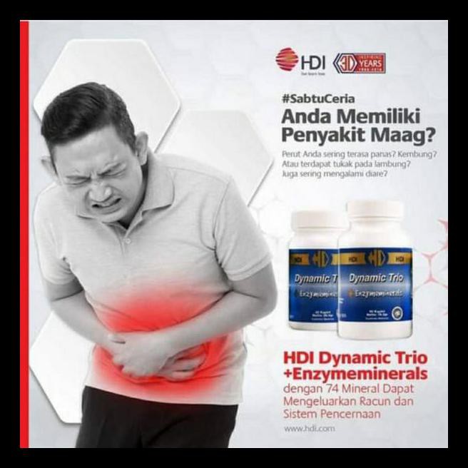 Jual Sedang Diskon Sehat Hdi Dynamic Trio + Enzymeminerals (30 Kaplets ...