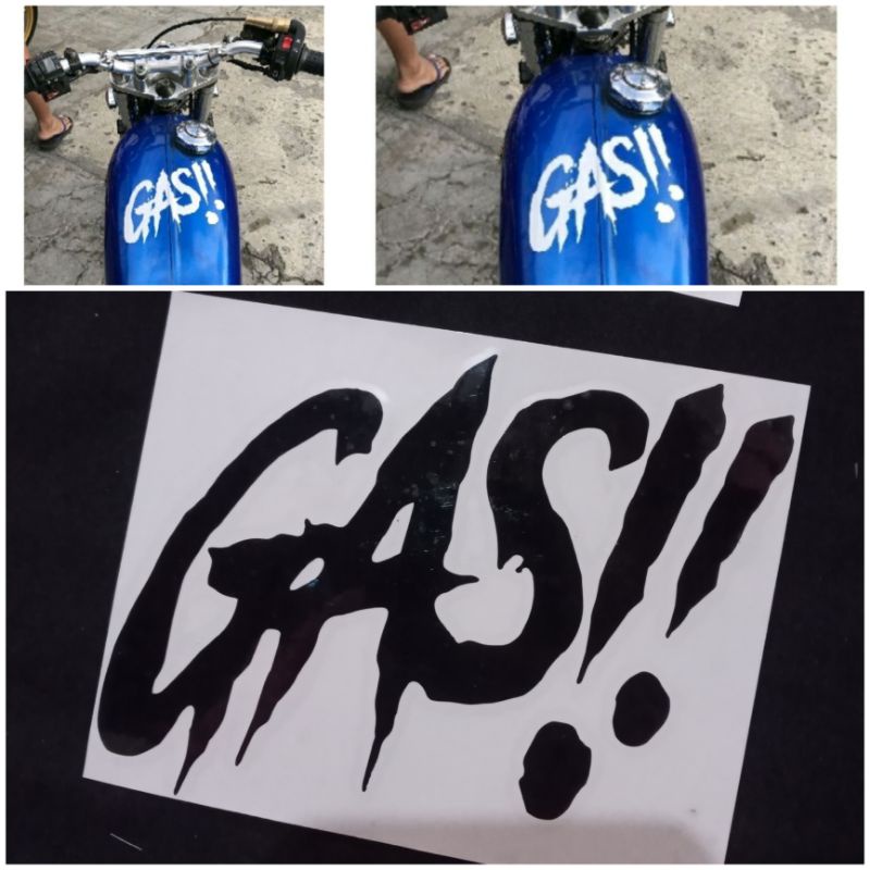 Jual STICKER GAS CUTTING STICKER CUTTING MOTOR CUTTING STICKER STICKER ...