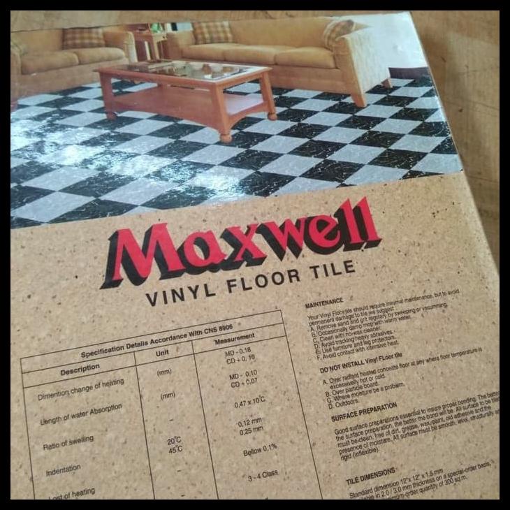 Jual KARPET LANTAI VINYL FLOOR TILE MAXWELL PLANK UKURAN UBIN 30X30 ...