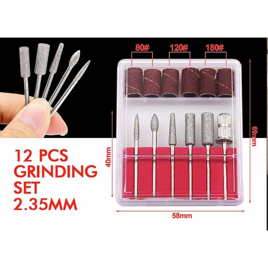 Jual Mata Bor Tuner Intan Set Amplas - Mata Mini Die Grinder Ukir 12 in ...