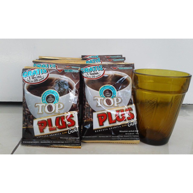 Jual Kopi Top Plus Gula 18 Gr | Kopi Bubuk | Kopi Instan Top Plus Gula ...