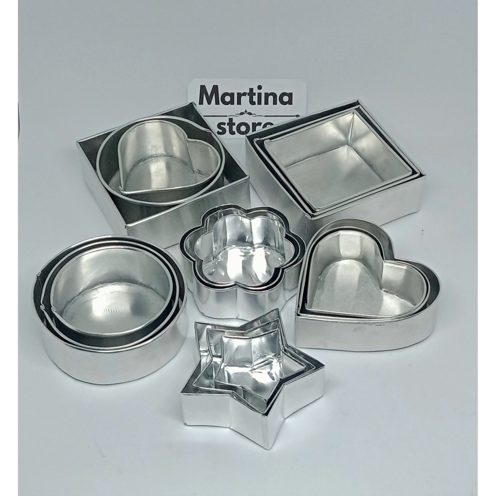 Jual loyang karakter mini/loyang mini/loyang kue 1 set isi 3 pcs ukuran ...