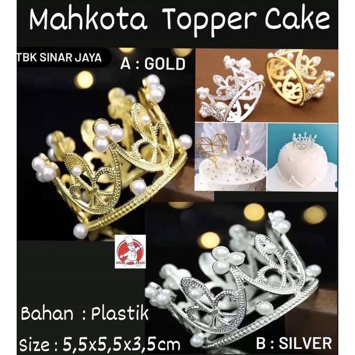 Jual Mahkota Topper Cake (GOLD)(SILVER) | Shopee Indonesia