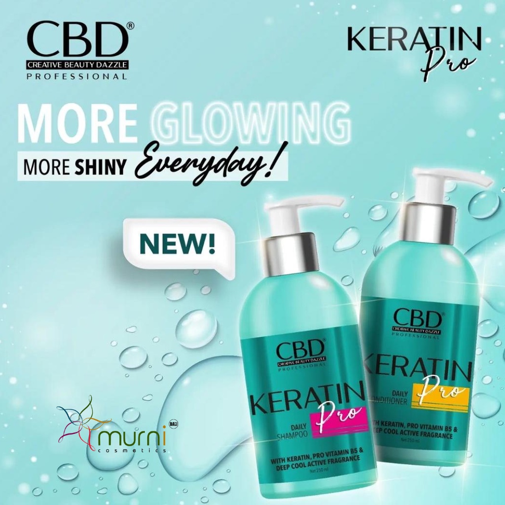 Jual CBD KERATIN PRO DAILY SHAMPOO , CONDITIONER 250ML [ KECIL ] TOSKA ...