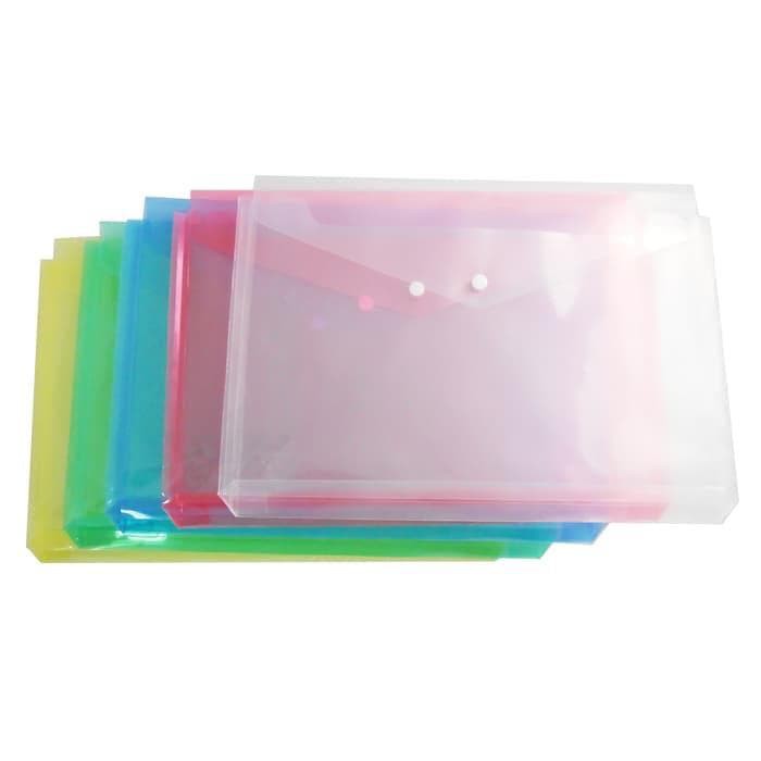 Jual Map plastik kancing/ map kancing punggung Folio Folder One - Merah ...