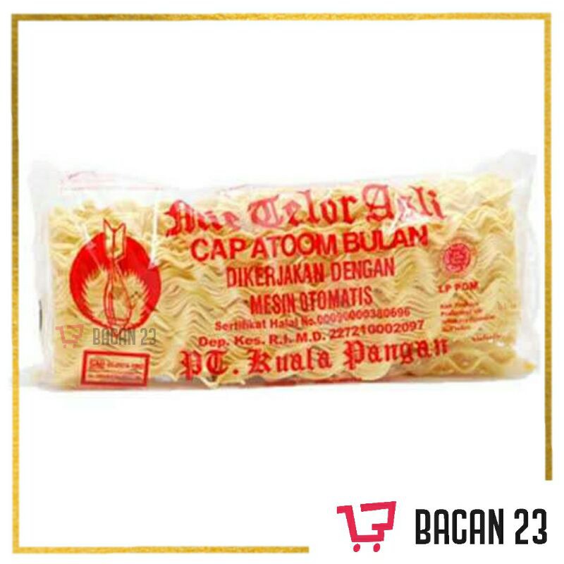 Jual Mie Telor Asli Cap Atoom Bulan 200gr / Mi Telur Asli / Bacan 23 ...