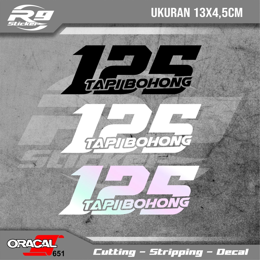 Jual Sticker 125 Tapi Boong | Shopee Indonesia