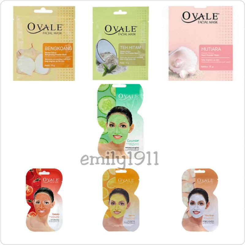 Jual ovale facial mask 15gr / masker bubuk | Shopee Indonesia