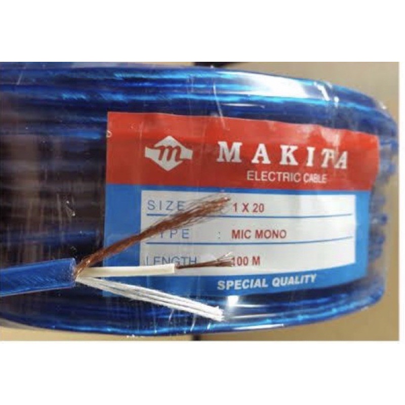 Jual Kabel Mic Mono Makita 100 Meter 1x20 100m 1 Roll | Shopee Indonesia