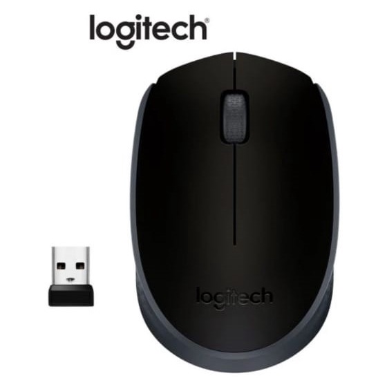 Jual Logitech M170 Mouse Wireless M170 - with dongle full set | Shopee ...