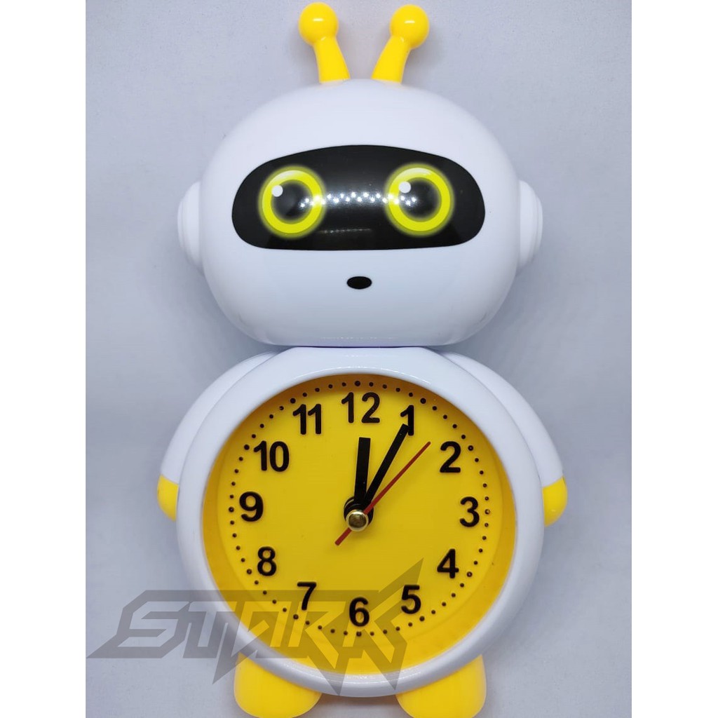 Jual 168 Jam Weker Robot - Jam Beker Karakter Robot - Jam Meja Alarm ...