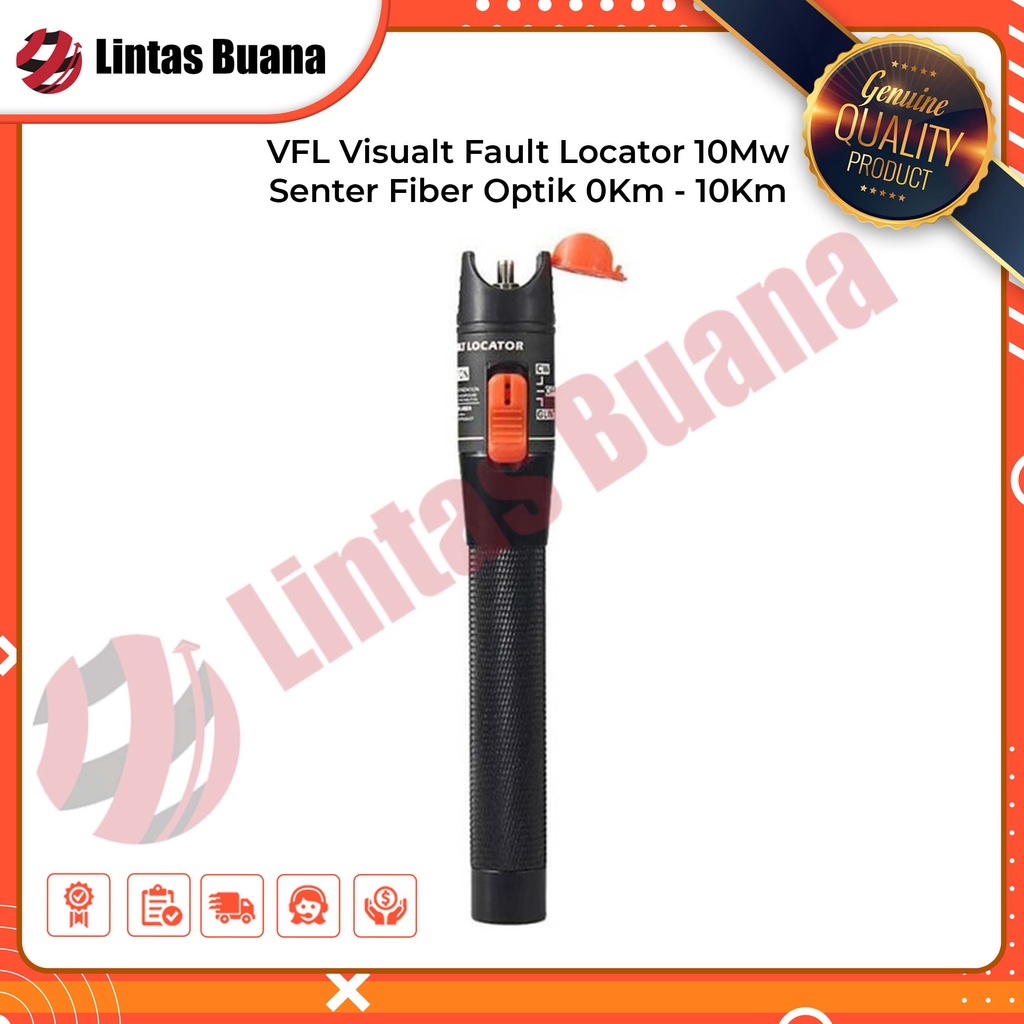 Jual VFL Visualt Fault Locator 10Mw Senter Fiber Optik 0Km - 10Km ...