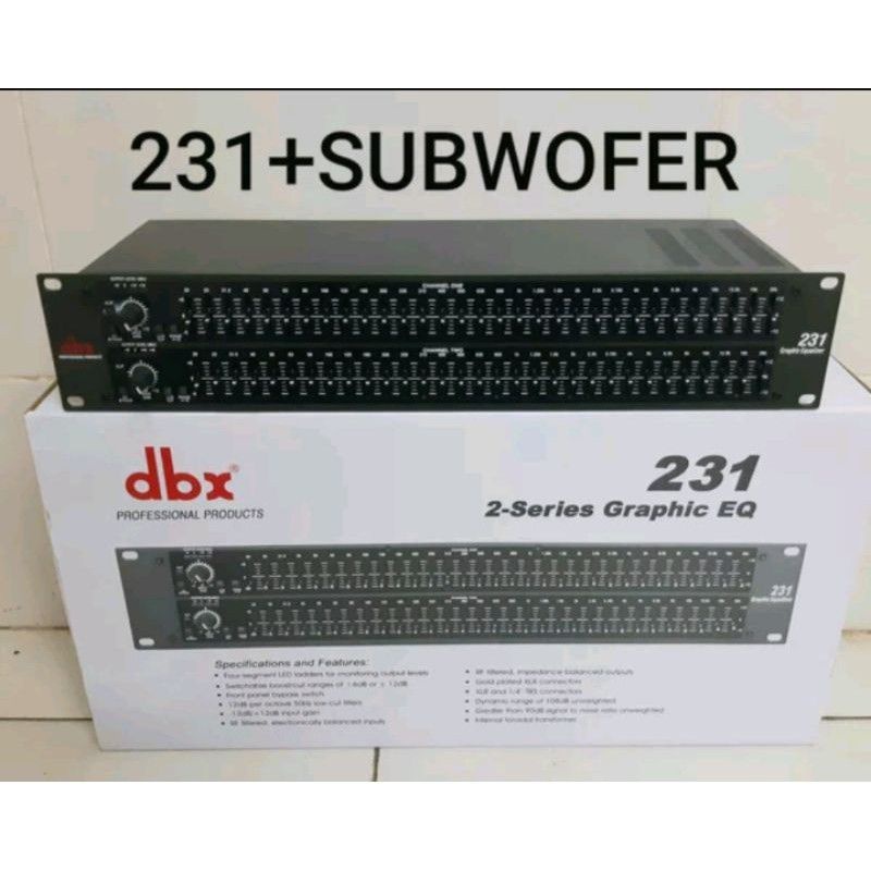 Jual EQUALIZER DBX 231 SUB TERBAIK GRAPHIC EQUALIZER 231 SUBWOOFER | Shopee Indonesia