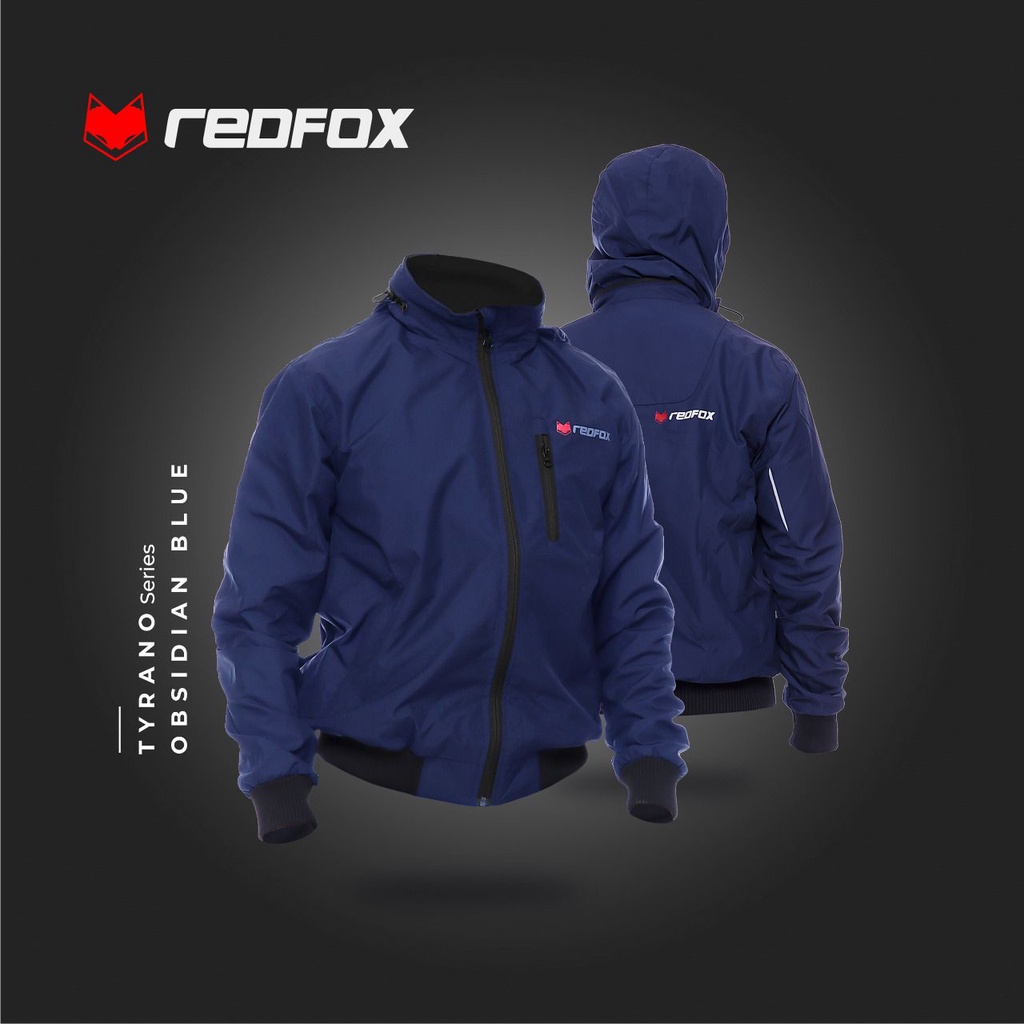 Jual [Siap Kirim] Jaket Motor Pria Windbreaker Harian - Tyrano | REDFOX | Shopee Indonesia