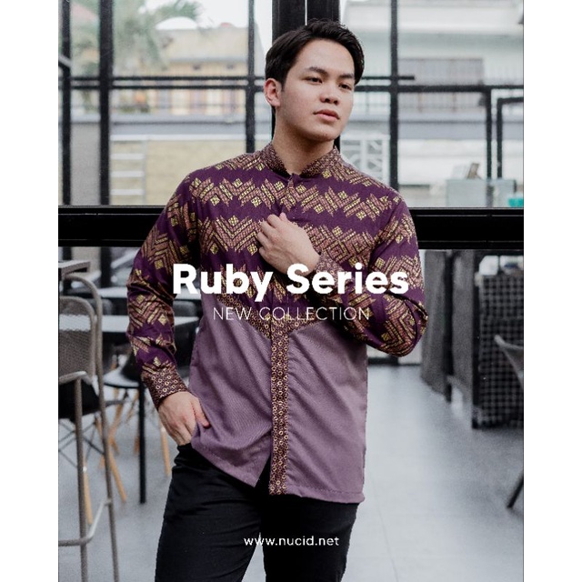 Jual Kemeja Batik Pria NUC.ID Ruby 08 (Ungu) | Shopee Indonesia