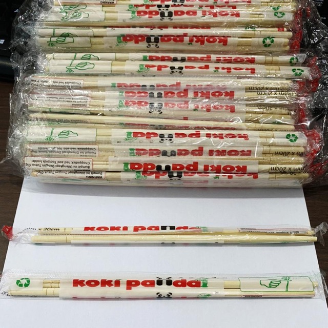 Jual Sumpit Koki Panda - Sumpit Kayu -Termasuk Tusuk GIgi Di Dalam ...