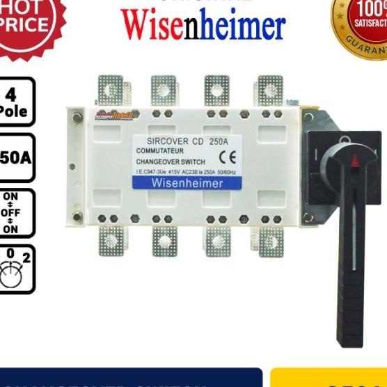 Jual Change Over Switch 4P 250A Cos Ohm Saklar Manual 250 Amper Wisenheimer | Shopee Indonesia