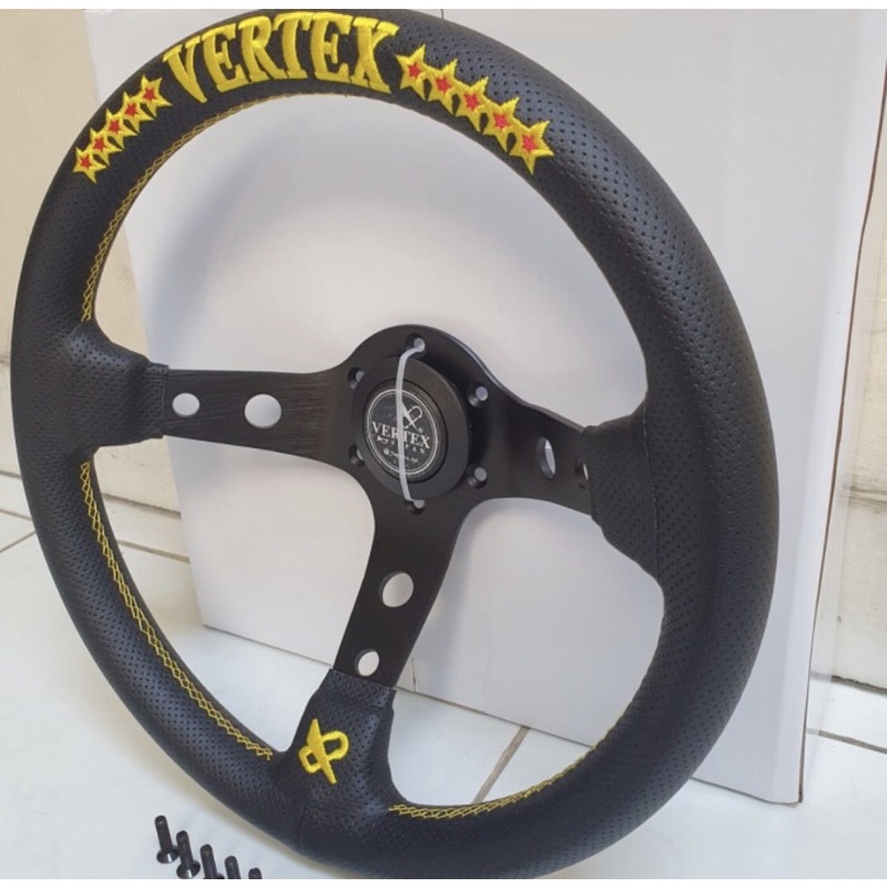 Jual Stir Vertex Leather 10 Star Steer Steering Wheels | Shopee Indonesia