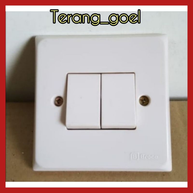 Jual SAKLAR SERI BROCO ALLEGRA/ SAKLAR GANDA BROCO ALLEGRA TANAM /IB ...