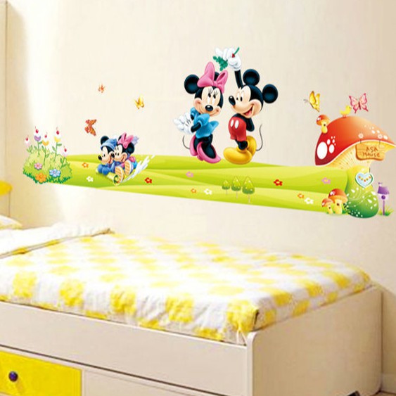 Jual RELIZA WALL STICKER MICKEY BUKIT KARTUN MOUSE ANAK KIDS DF5086 ...