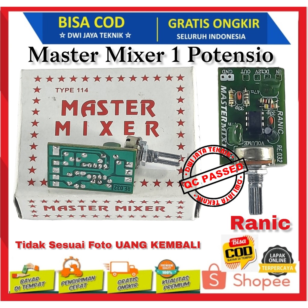 Jual Kit master mixer 1 potensio ( 114 ) | Shopee Indonesia