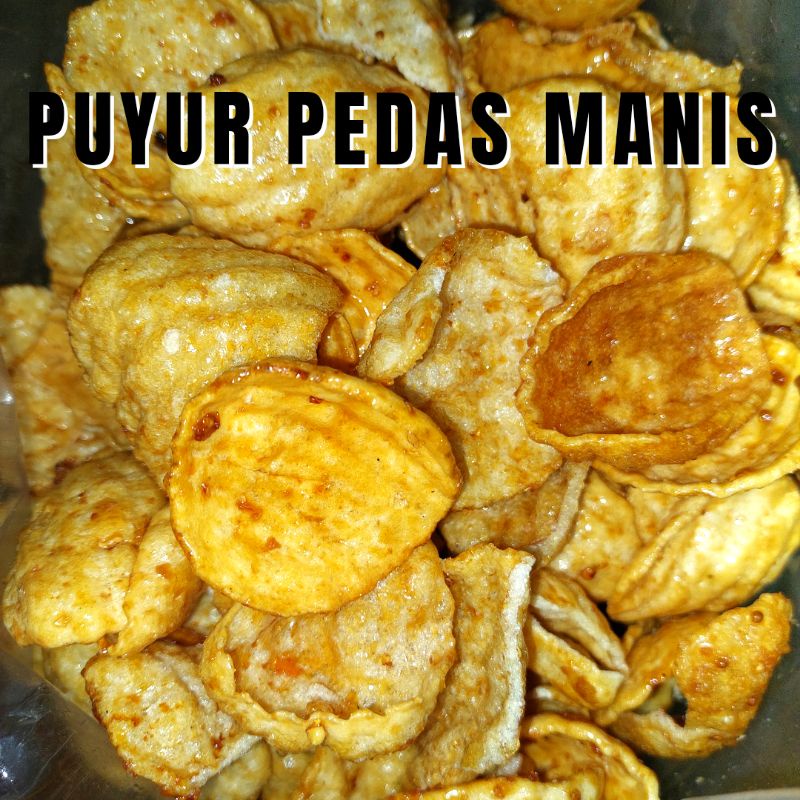 Jual KRUPUK PUYUR PEDAS MANIS 250gram CAMILAN SNACK KILOAN MURAH ALMA ...