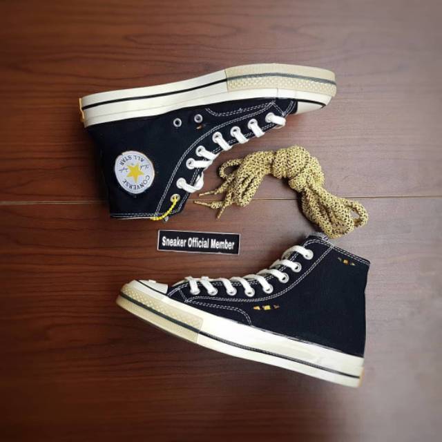 Jual Sepatu Dr Woo x Converse All Star Chuck Taylor 1970s 70s Hi Black ...