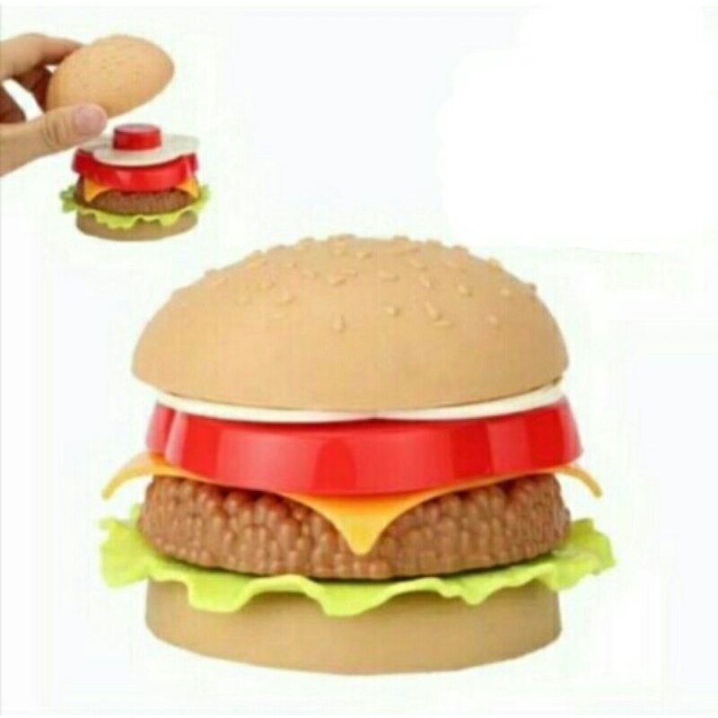 Jual Mainan anak susun burger membuat krappy patty spongsbob lucu ...