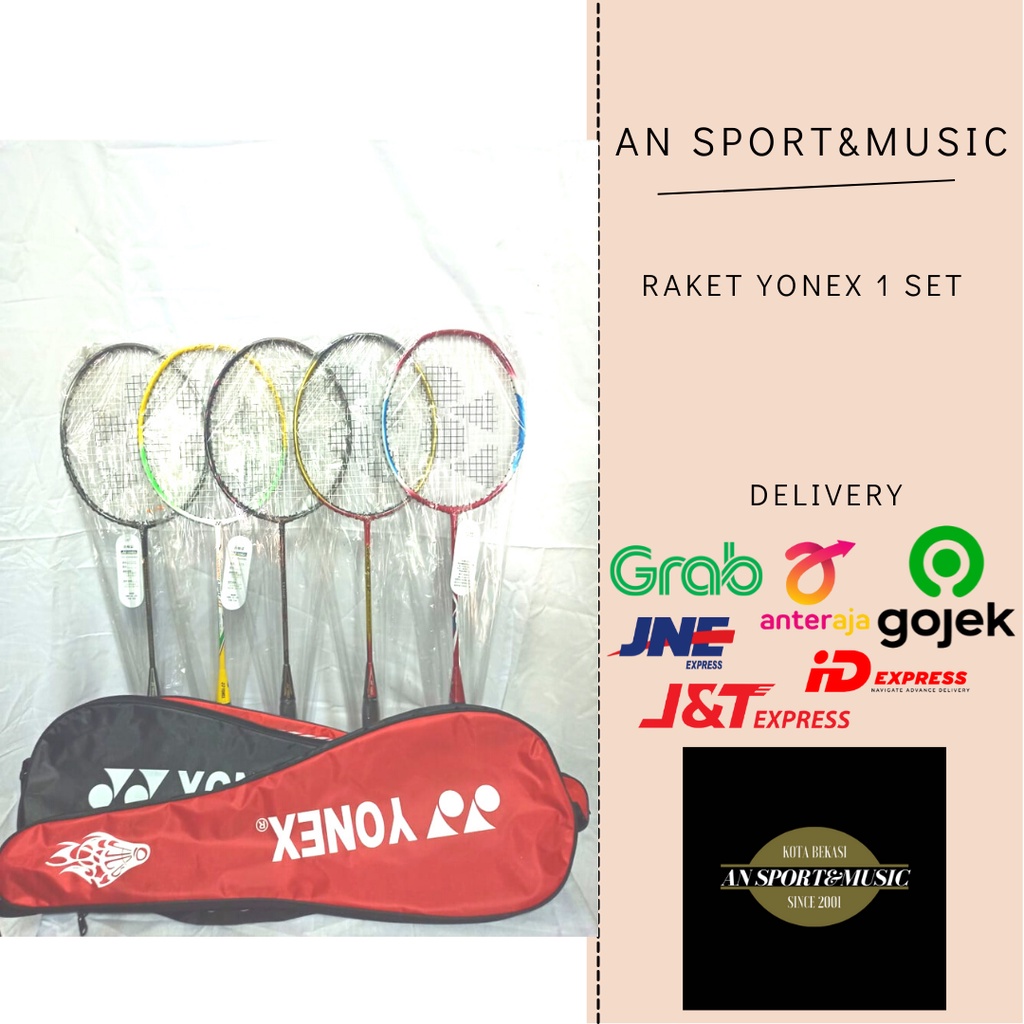 Jual Raket Badminton Yonex Mix (Bonus Tas & Grip) | Shopee Indonesia