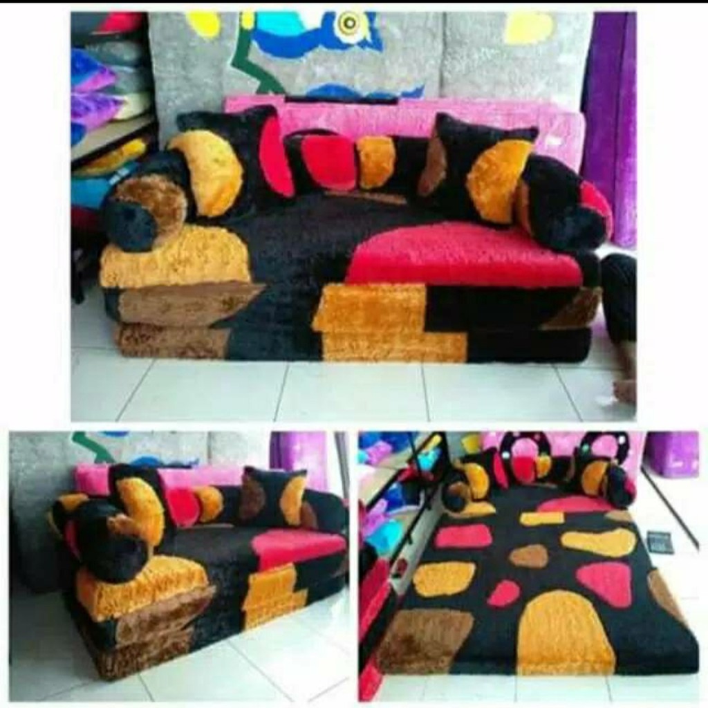 Jual Kasur Lipat Bulu Rasfur / Sofa Bed Karakter Tebal 10 cm | Shopee ...