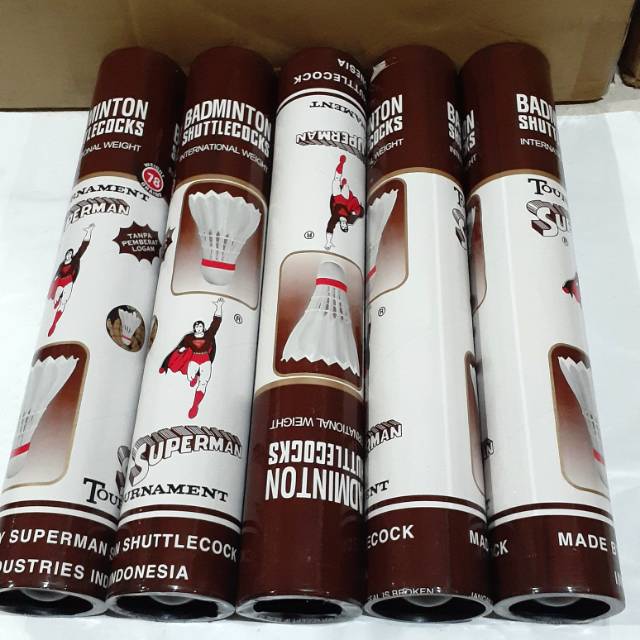 Jual Shuttlecocks kok bulutangkis superman coklat 78 | Shopee Indonesia