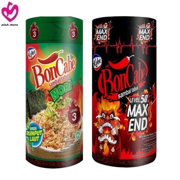 Jual KOBE BonCabe Sambal Tabur level 50 Max End! & Nori Rumput Laut ...