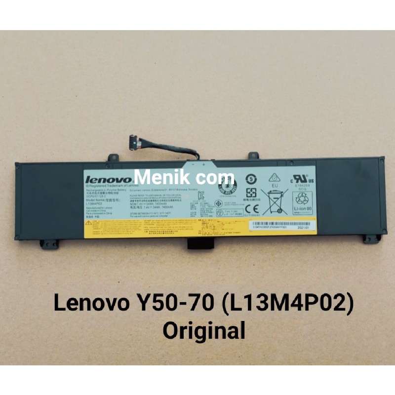 Jual Baterai Lenovo Y50 Y50-70 Y50-80 Y70-70 L13M4P02 L13N4P01 Original ...