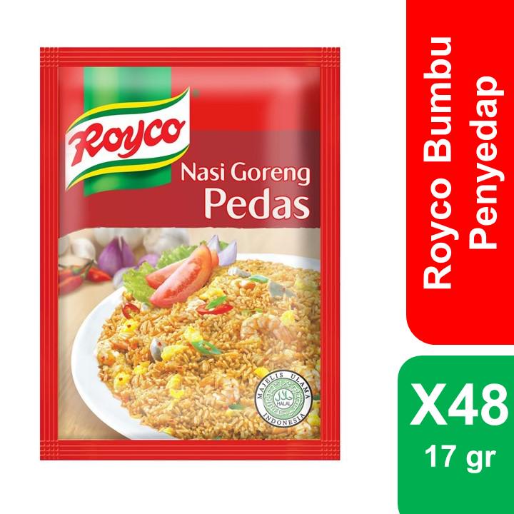 Jual Royco Bumbu Penyedap Makanan Rasa Nasi Goreng Pedas 17g x 48 ...