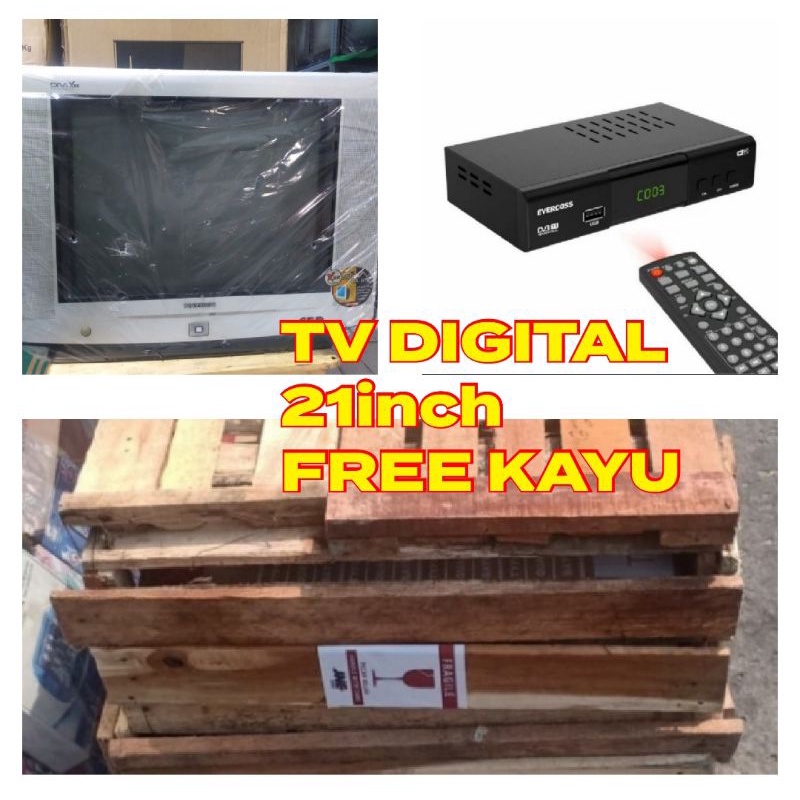 Jual TV DIGITAL TABUNG 21 INCH POLYTRON | Shopee Indonesia