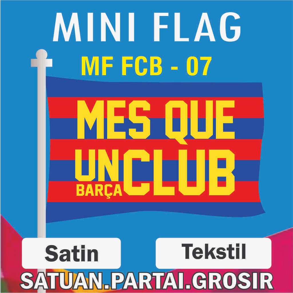 Jual MINI FLAG FC BARCELONA / CETAK BENDERA MINI CUSTOM PRINTING ...