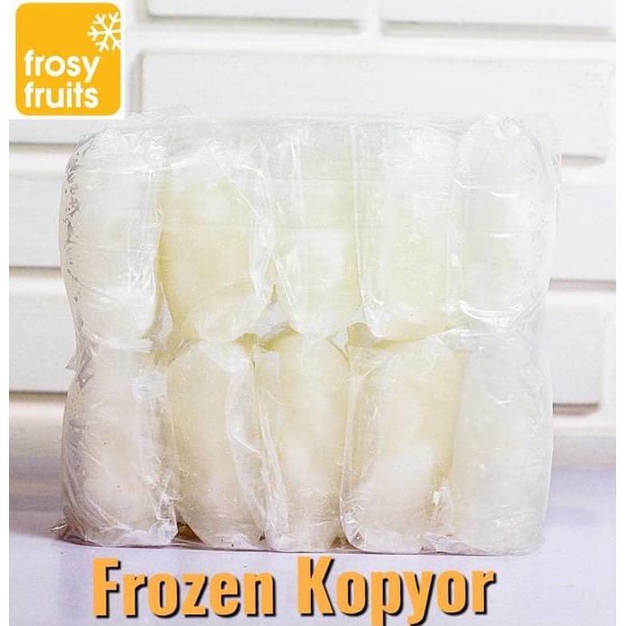 Jual ENAK Frozen young coconut / Buah Beku Kopyor BANYAK RASA | Shopee ...